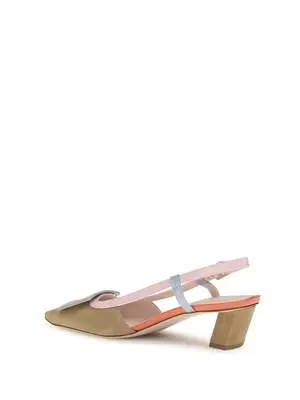 ROGER VIVIER Belle Vivier Slingback Pumps - Multicolor