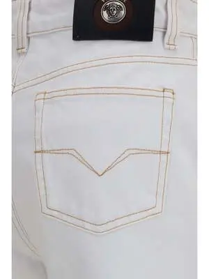 Versace High-waisted Straight Leg Jeans