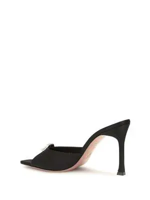 Amina Muaddi Camelia Mule Sandals - Black
