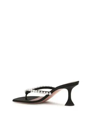 Amina Muaddi Gigi Crystal-embellished Thong Sandals