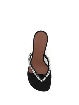 Amina Muaddi Gigi Crystal-embellished Thong Sandals