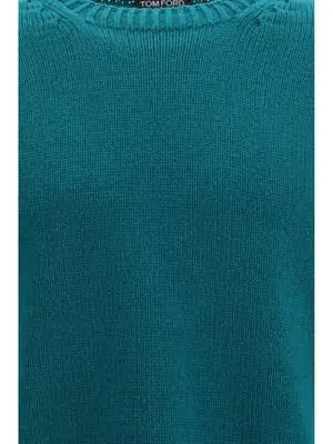 TOM FORD Wool And Cashmere Crew Neck Sweater - Green