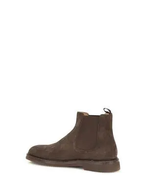 Brunello Cucinelli Suede Leather Chelsea Boots - Brown