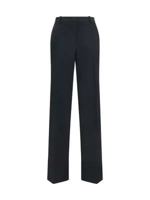 TOM FORD Wide-leg Pleated Trousers - Black