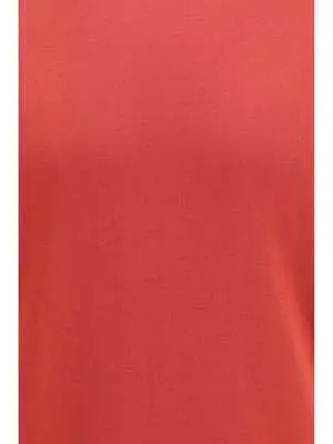 Brunello Cucinelli Cotton Sweater With Ribbed Details - Red