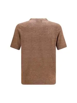 Brunello Cucinelli Linen And Cotton Crewneck T-shirt