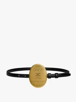 Celine Maison Leather Belt - Black
