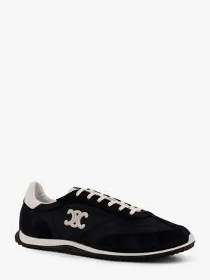 Celine Nylon Racer Sneakers With Triomphe Logo On The Side