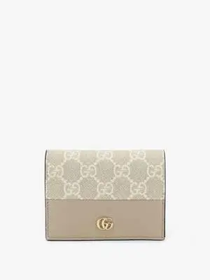 Gucci Gg Marmont Bicolor Leather Wallet - Multicolor