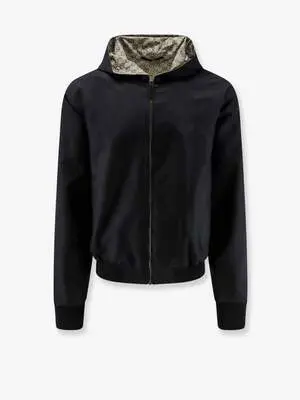 Gucci Reversible Gg Nylon And Cotton Jacket