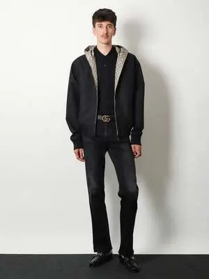 Gucci Reversible Gg Nylon And Cotton Jacket
