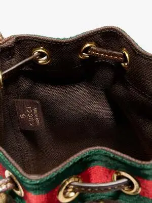 Gucci Gg Supreme Mini Bucket Bag - Cream