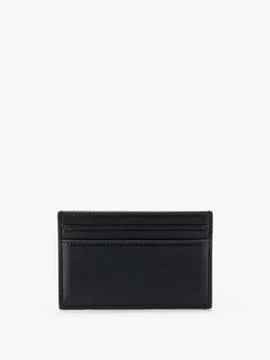 Celine Leather Card Holder With Front Logo Print