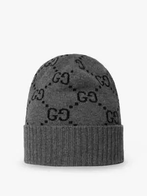 Gucci Gg Cashmere Jacquard Beanie - Multicolor