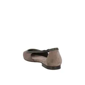 Brunello Cucinelli Suede Pointed Toe Ballet Flats