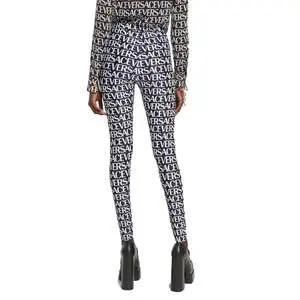 Versace Logo Print Leggings