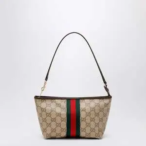 Gucci Gg Fabric Pouch - Cream