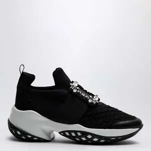 ROGER VIVIER Viv Run Embellished Sneakers - Black
