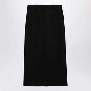 TOTEME Maxi Skirt In Wool Blend - Black