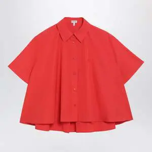 Loewe Embroidered Cotton Shirt - Red
