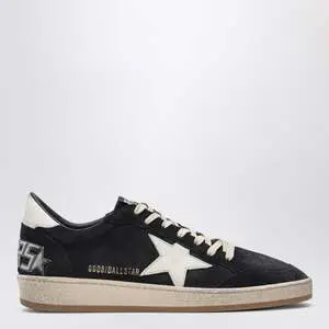 GOLDEN GOOSE Ball Star Suede And Leather Sneakers - Blue