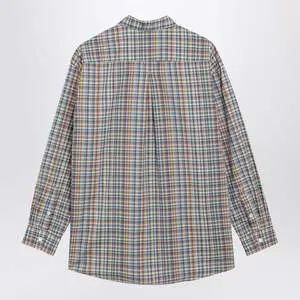 TOTEME Oversized Checked Organic Cotton Shirt - Blue