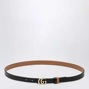 Gucci Gg Marmont Reversible Leather Belt - Black