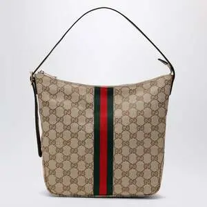 Gucci Gg Fabric Medium Lunetta Crossbody Bag - Cream