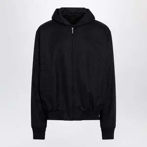 Gucci Ultramarine Gg Cotton Canvas Zip Hooded Jacket - Blue