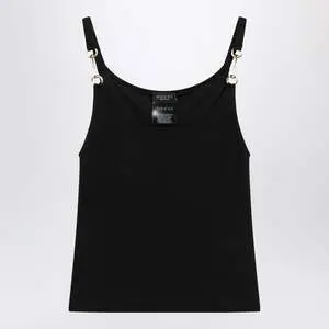 Gucci Viscose Crêpe Jersey Top With Horsebit Detail - Black