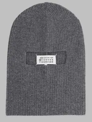 MAISON MARGIELA Ribbed Balaclava - Gray
