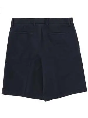 Zegna Cotton Linen Shorts - Blue