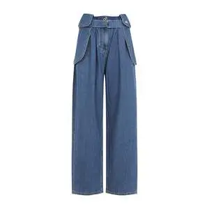 Loewe Lightweight Washed Cotton Cargo Jeans - Blue