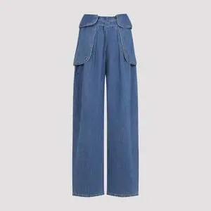 Loewe Lightweight Washed Cotton Cargo Jeans