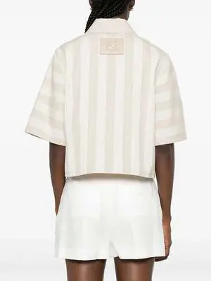 Fendi Pequin Striped Cropped Jacket - Multicolor