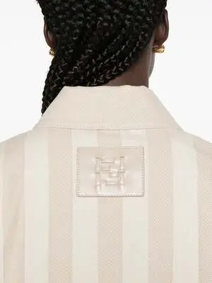 Fendi Pequin Striped Cropped Jacket - Multicolor