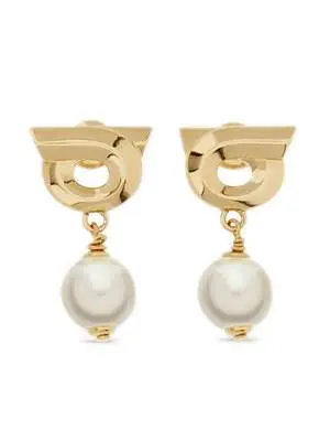 FERRAGAMO Drop Pearl Earrings