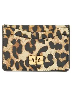 GANNI Card Holder With Animal Motif - Multicolor
