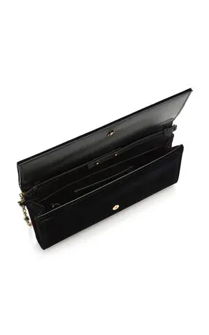 Saint Laurent Kate Chain Velour Clutch