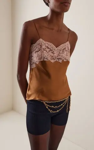 Saint Laurent Lingerie Silk Top