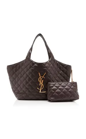 Saint Laurent Icare Medium Leather Tote