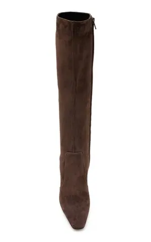 Saint Laurent Francoise 95 Velvet Boots
