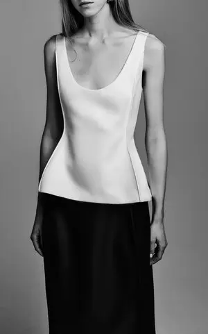 Brandon Maxwell Rone Wool-silk Pencil Skirt - Black