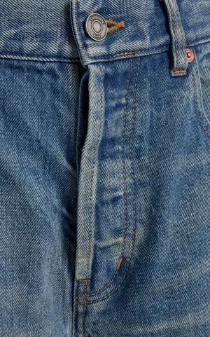 Saint Laurent Authentic Rigid Mid-rise Straight-leg Jeans