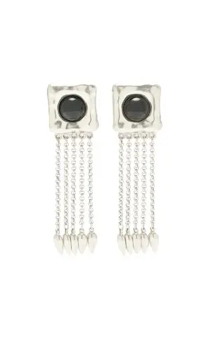 BEN-AMUN Exclusive Turquoise Drop Earrings - Silver