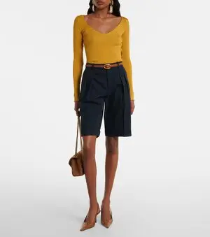 Saint Laurent Cotton Bermuda Shorts