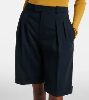 Saint Laurent Cotton Bermuda Shorts