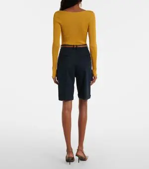 Saint Laurent Cotton Bermuda Shorts