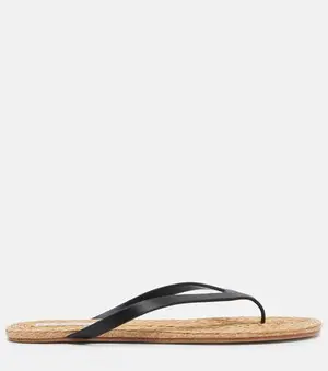 Christopher Esber Palma Leather Thong Sandals - Black