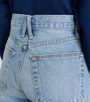 SLVRLAKE Bermuda Cut Off Frayed Denim Shorts